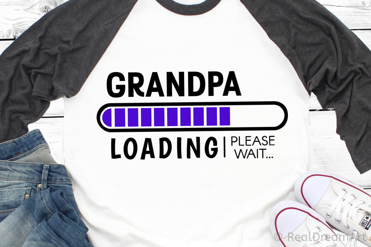 Grandpa Loading Please Wait SVG, DXF, PNG, EPS