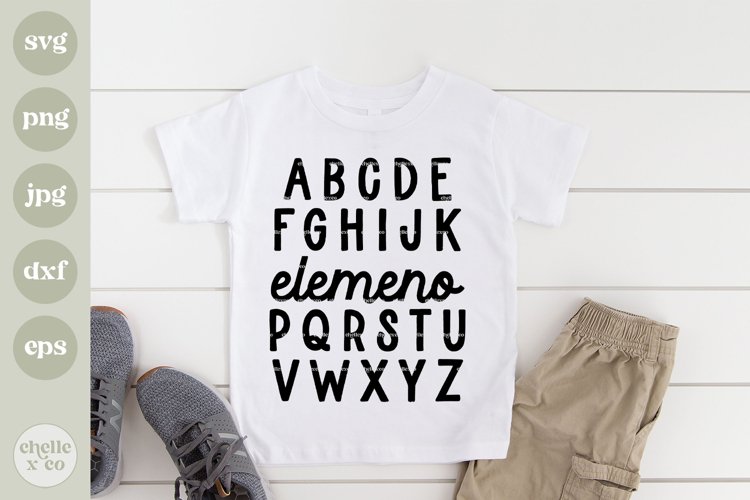 ABCD Elemeno Alphabet SVG PNG