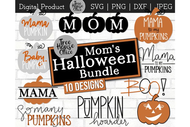 Halloween SVG for Mom Bundle, Funny Mom Halloween Cut File