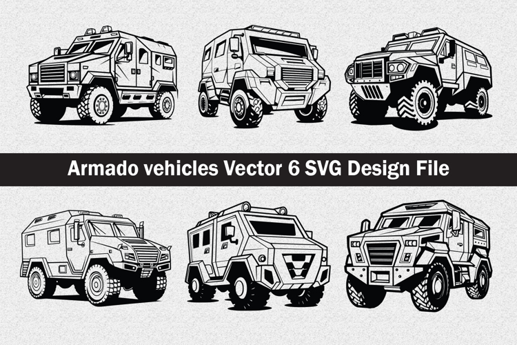 Army armed vehicle SVG Silhouette design