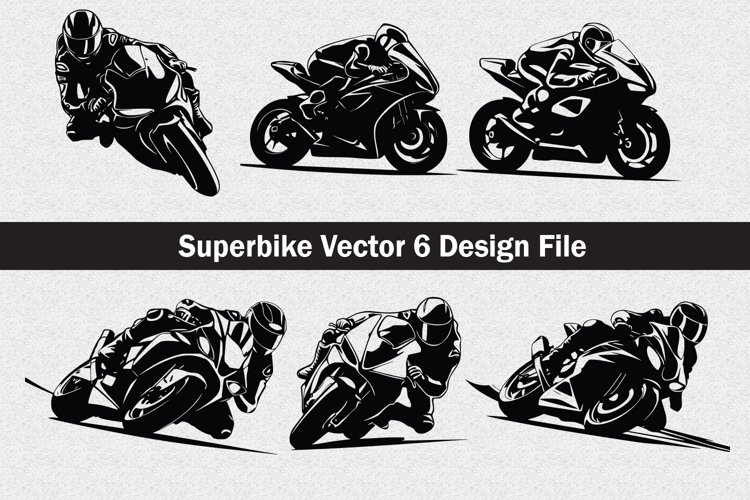 Superbike vector Silhouette Svg file (3951165)