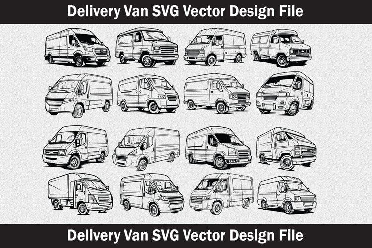 Delivery Van SVG file cut file