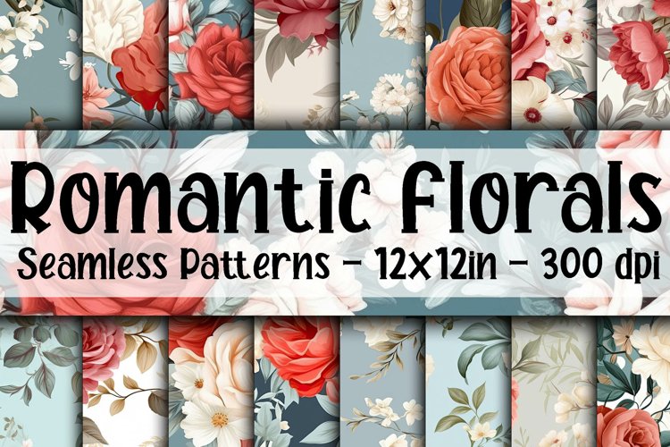 Seamless Cherry Blossoms Digital Paper