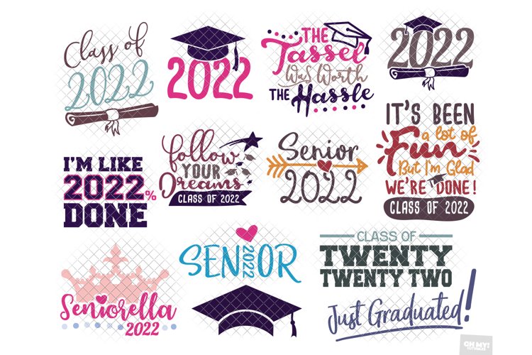 Graduation SVG Bundle (56165) | SVGs | Design Bundles