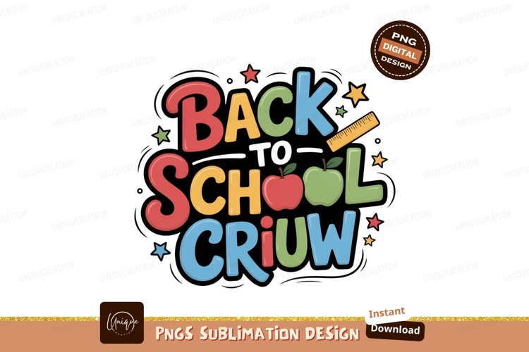 Colorful back to school lettering with apples and ruler