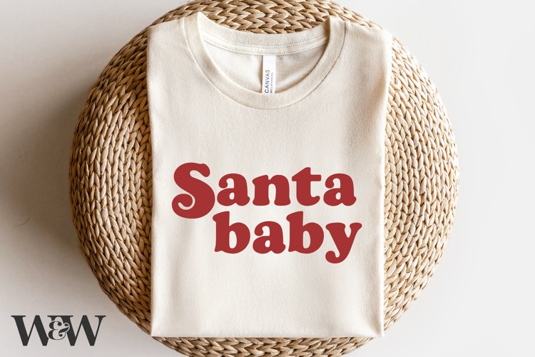Santa Baby SVG | Christmas Shirt SVG (1719944) | SVGs | Design Bundles