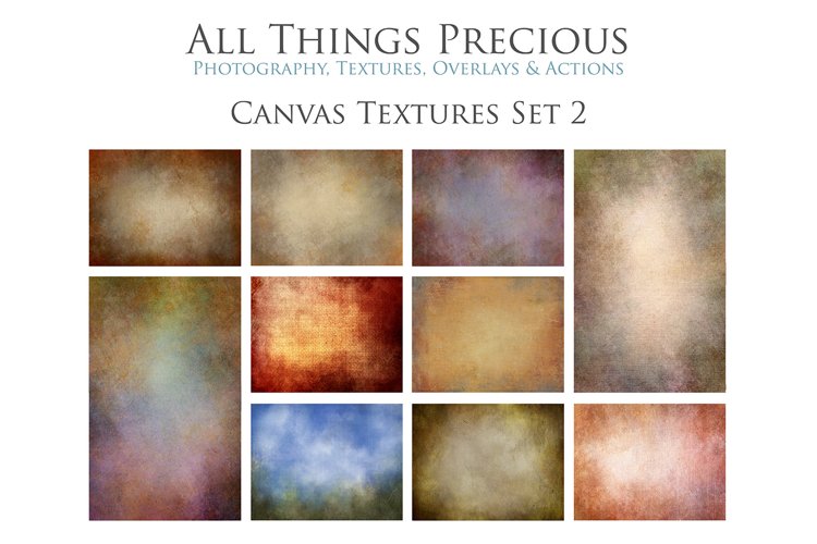 10 Fine Art Textures CANVAS - SET 2 (386843) | Textures | Design Bundles