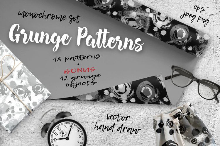 Monochrome patterns set