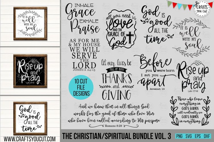 Christian/Spiritual Bundle Vol. 3- An SVG Cut File (400020)