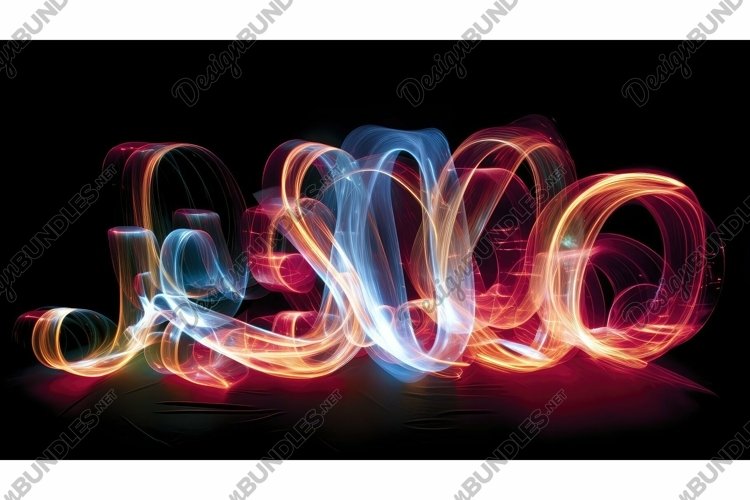 exposure light typography