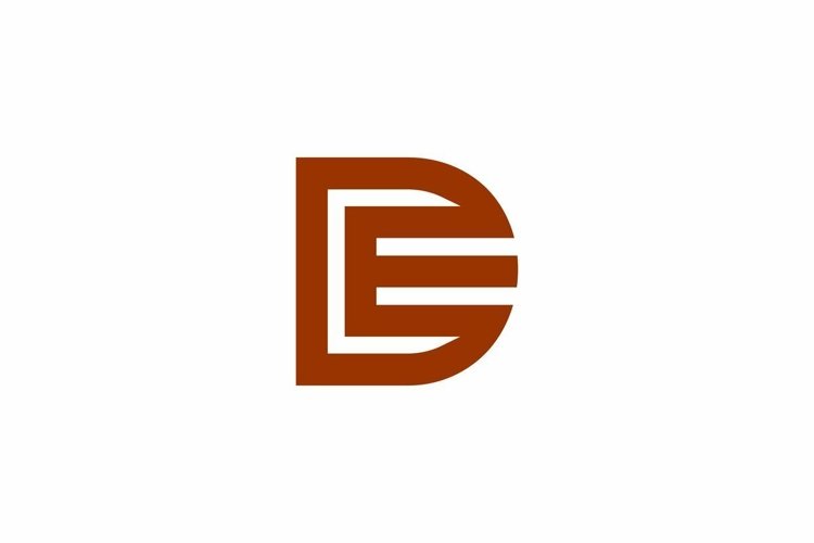 DE ED logo design vector template (3714440)