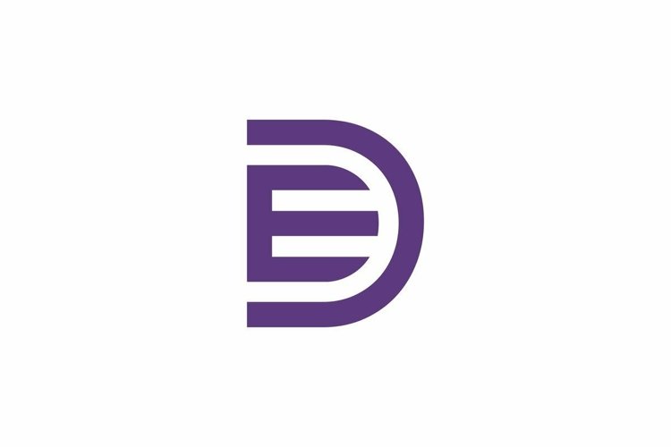DE ED logo design vector template (3714444)