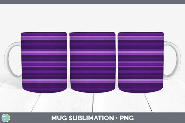 Deep Purple Mug Wrap | Sublimation Coffee Cup Designs