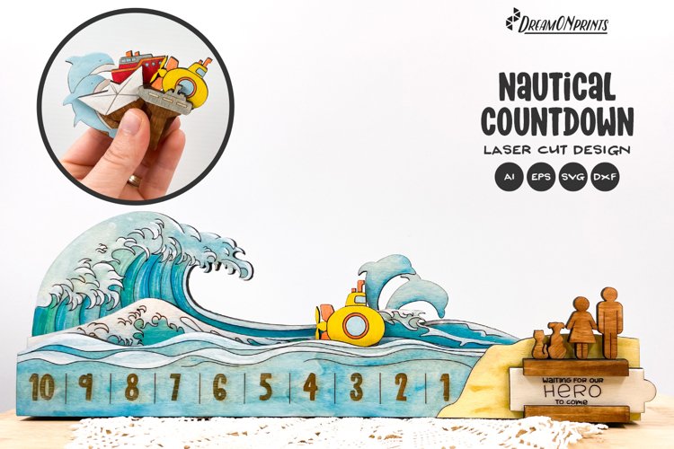 Deployment Countdown Calendar Laser Cut Design