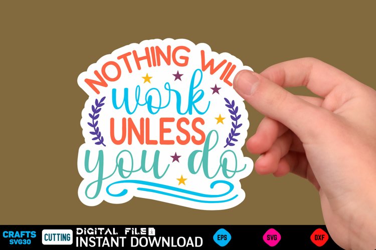 Inspirational Sticker Sticker Design, motivational (4101549)