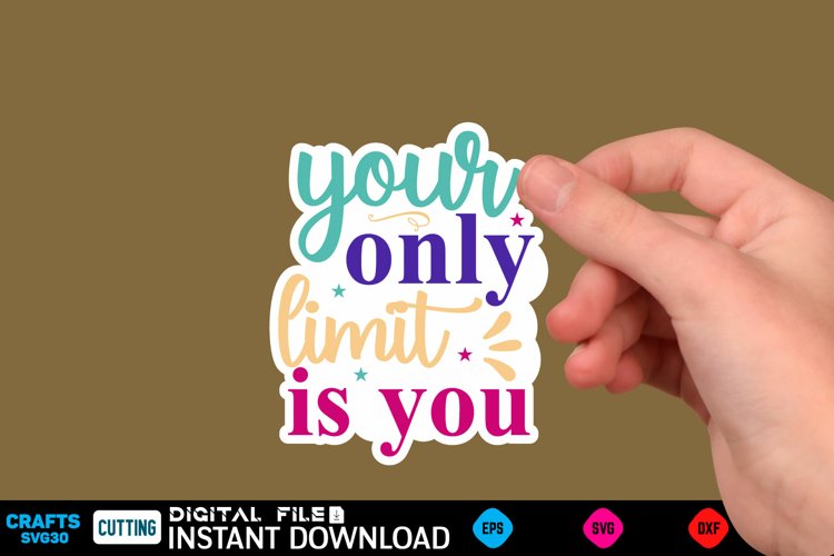 Inspirational Sticker Sticker Design, motivational (4110773)