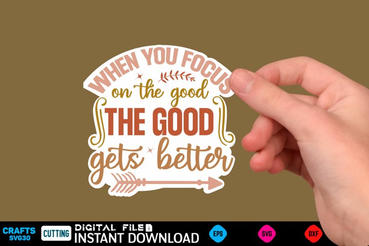 Inspirational Sticker Sticker Design, motivational (4073427)