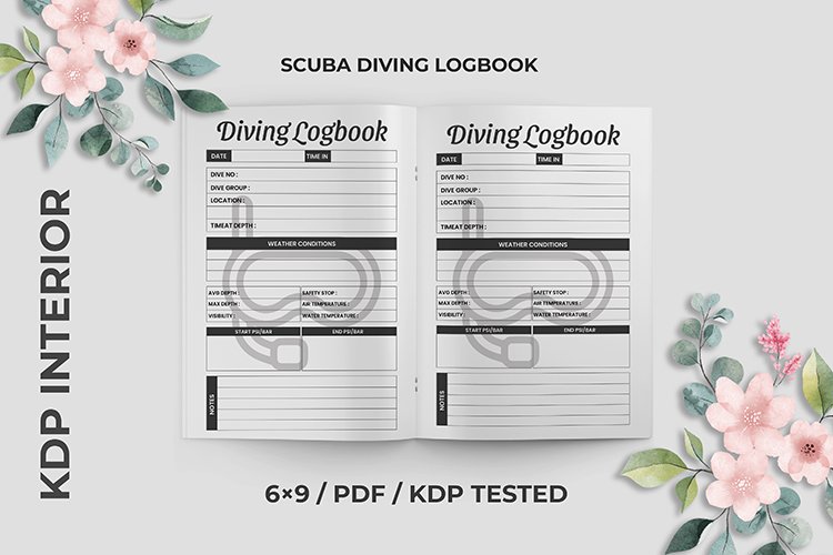 Scuba Diving Logbook - KDP Interior