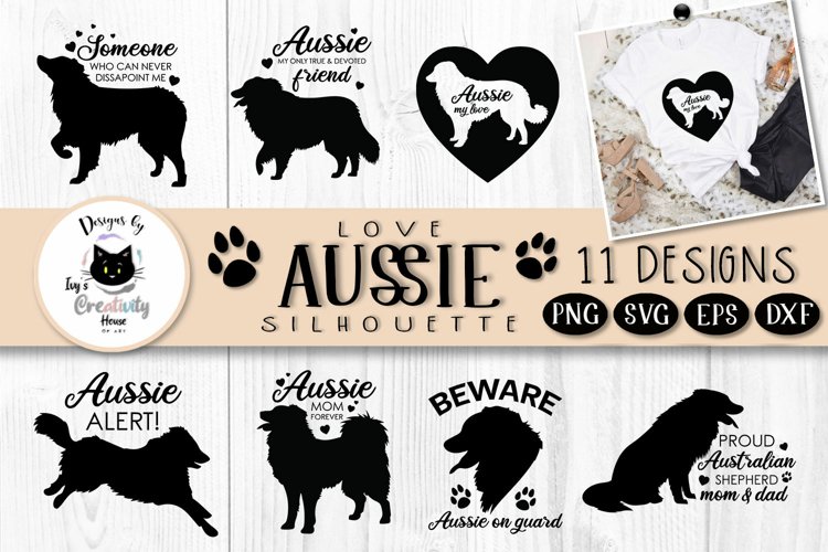 Australian Shepherd Dog SVG Bundle
