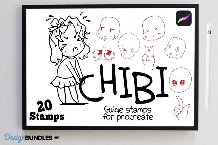 Chibi helpers/ guide stamps