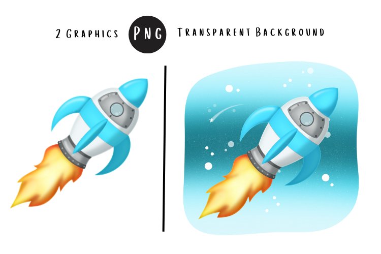 Rocket Ship Clipart, PNG - Transparent Background