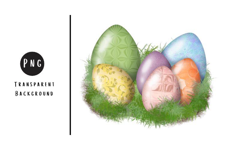 Easter Eggs Clipart, PNG - Transparent Background (2474779)