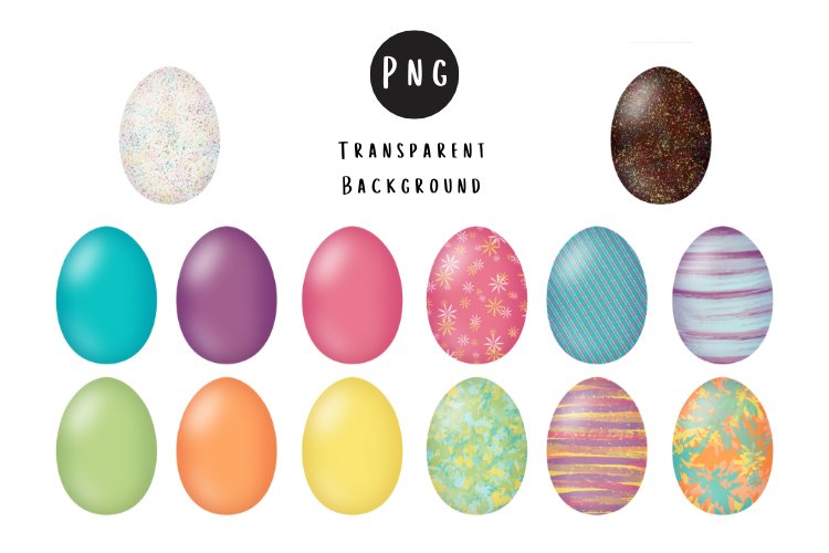Easter Eggs Clipart, PNG - Transparent Background (2474674)
