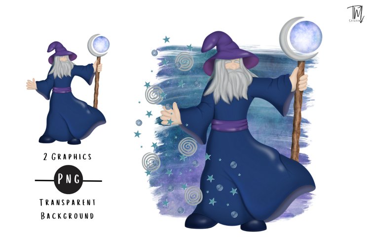 Magical Wizard Clipart, PNG - Transparent Background