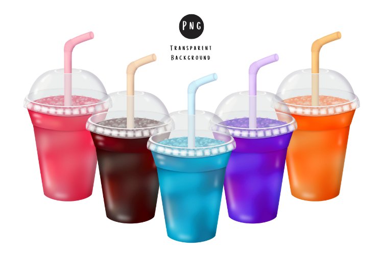 Slushies Clipart. PNG - Transparent Background