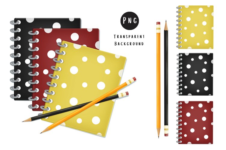 Notebooks Clipart, PNG - Transparent Background