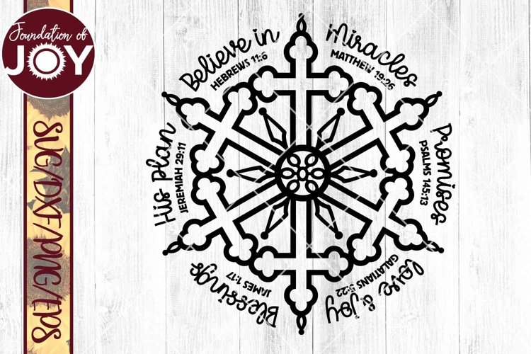 Snowflake svg, Faith, Believe svg, Bible verse svg