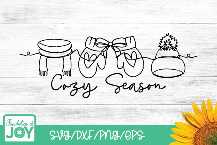 Cozy Season, Continuous line art