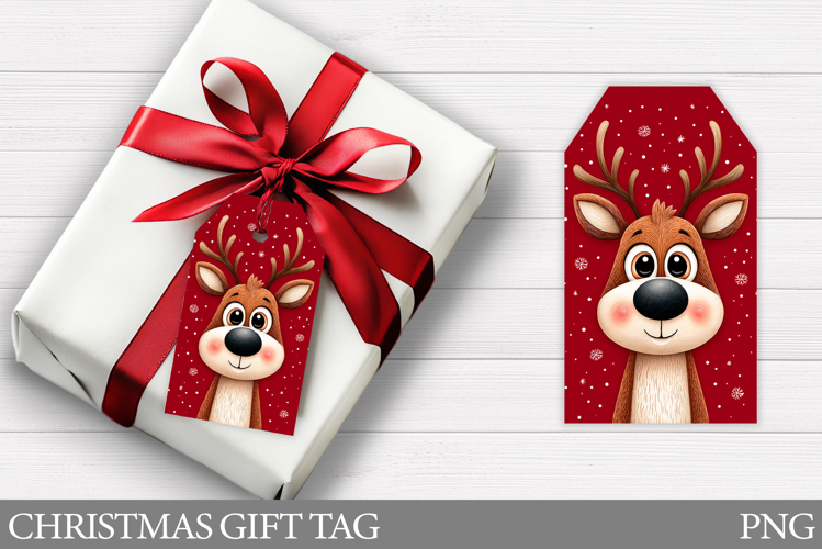 Cute Deer Gift Tag Printable. Christmas Gift Tag (6292303)