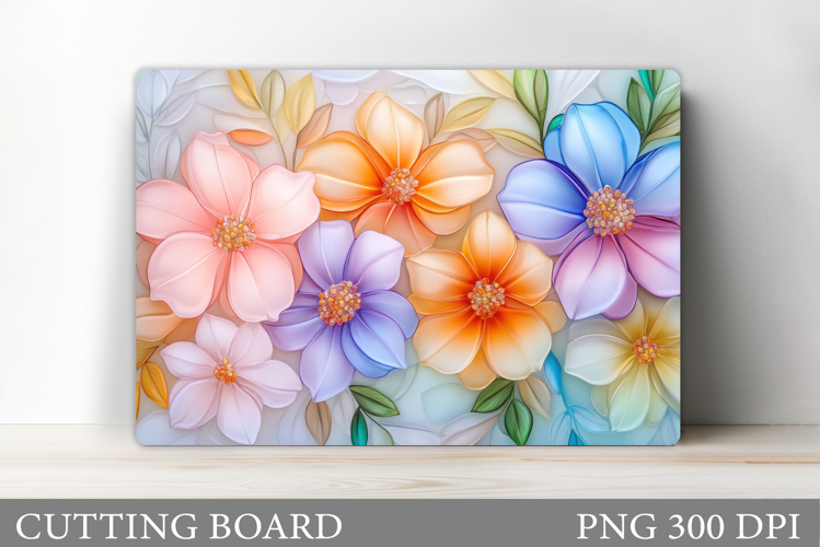 Floral Cutting Board Design. Flowers Cutting Board (5609319)