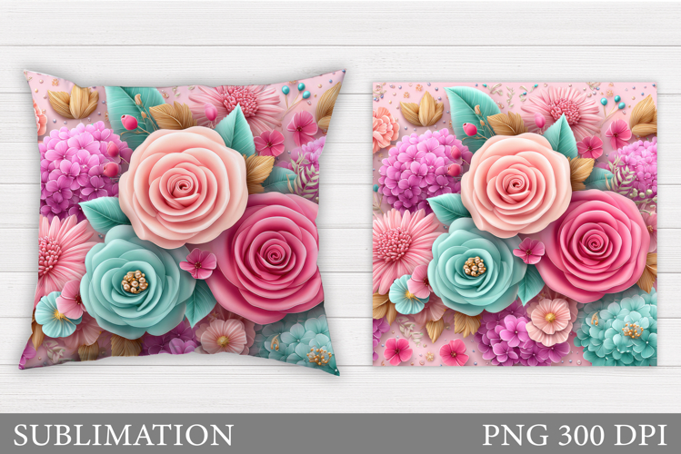 Roses Sublimation. Roses Pillow Sublimation (5868432)