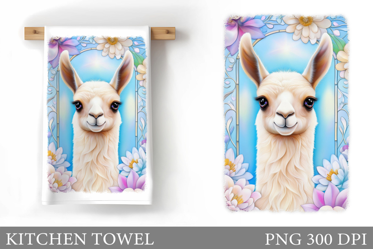 Cute Lama Kitchen Towel. Lama Flowers Kitchen (5421466)