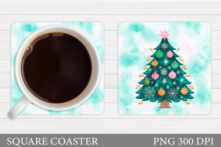 Christmas Tree Coaster Sublimation. Christmas (6346720)