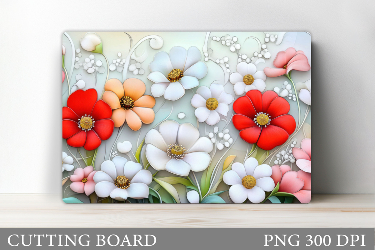 Floral Cutting Board Design. Flowers Cutting Board (5381148)