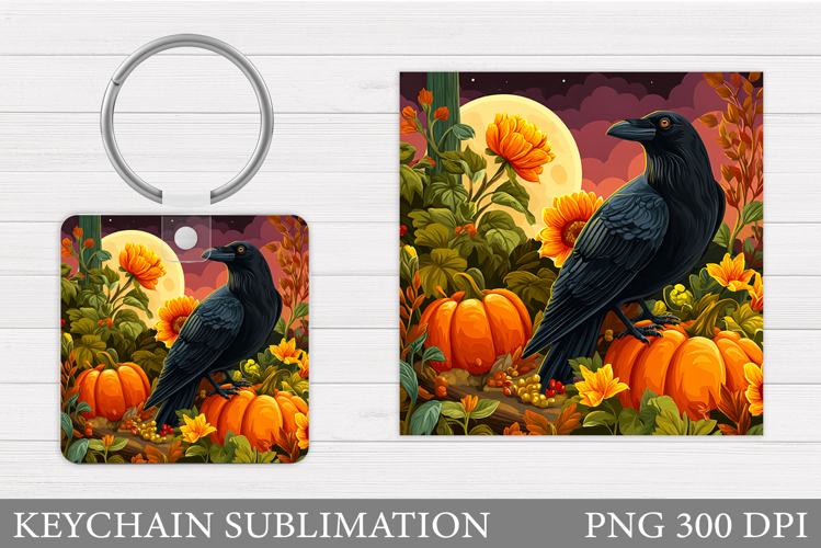 Crow Halloween Keychain. Halloween Crow Keychain (5754042)