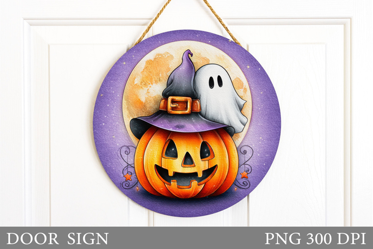Halloween Pumpkin Door Sign. Halloween Door Sign (6179686)