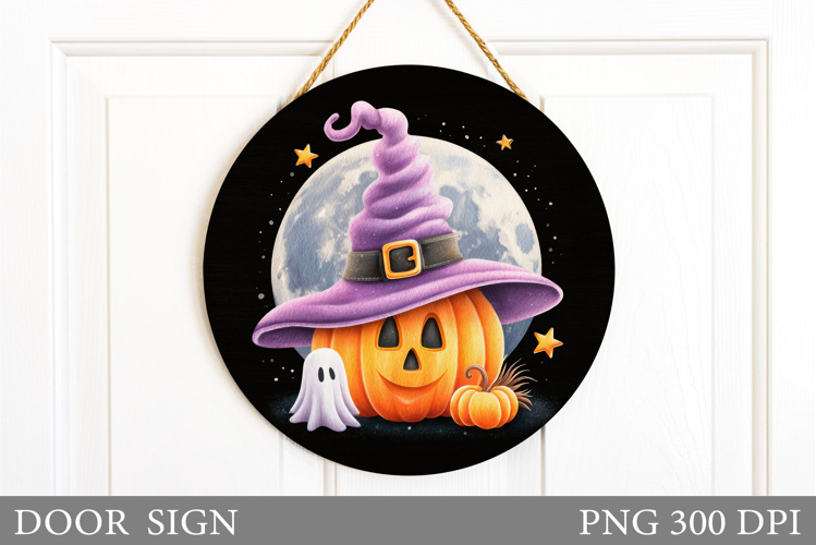 Halloween Pumpkin Door Sign. Halloween Door Sign (6179675)