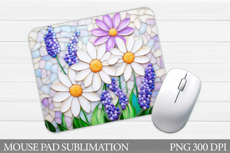 Flowers Mouse Pad Design. Daisy Flowers Mouse Pad (5384250)