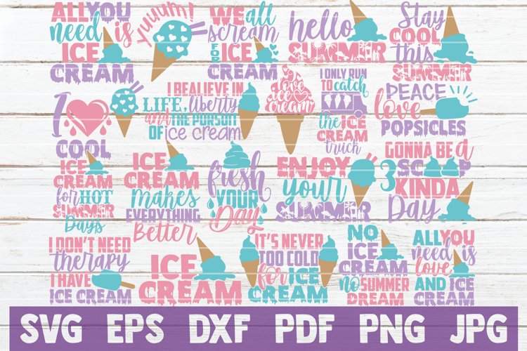 Ice Cream SVG Bundle (1371275)