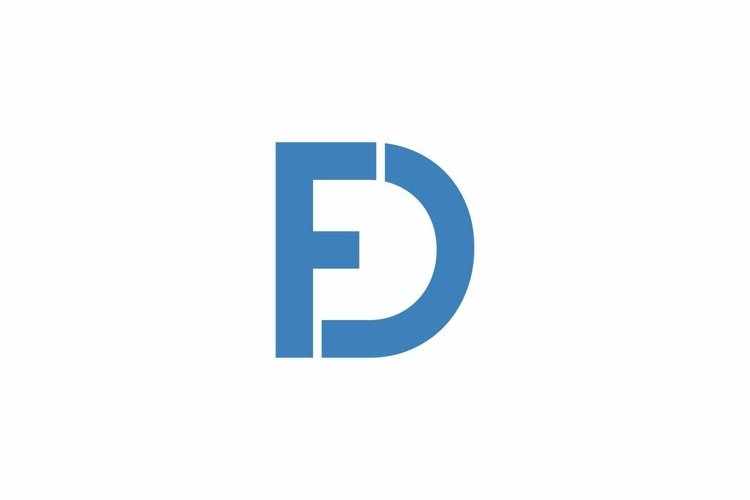 DF FD logo design vector template (3718791)