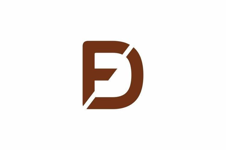 DF FD logo design vector template (3718799)