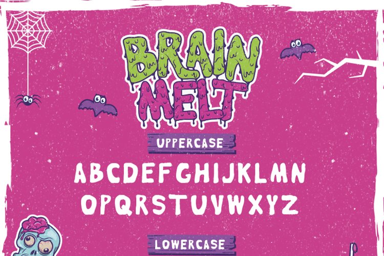 Brain Melt Layered Typeface - Free Font of The Week | Font Bundles