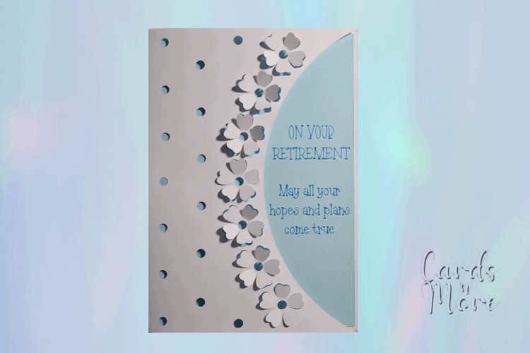 Happy retirement draw and cut card, Pop up, 3D, (1993915)