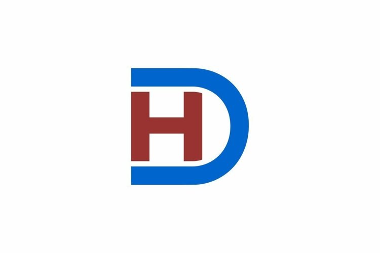 DH HD logo design vector template (3718868)