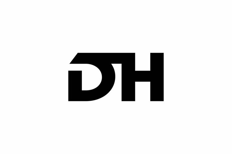 DH logo design vector template (3718857)