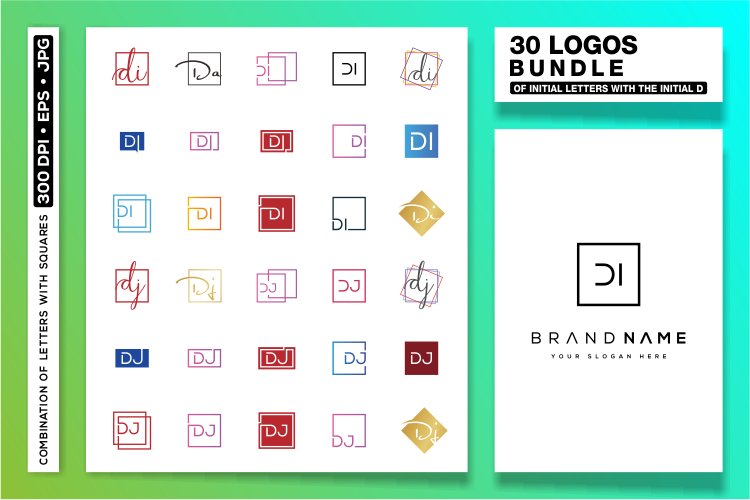 30 LOGOS BUNDLE OF INITIAL LETTERS WITH THE (4293057)